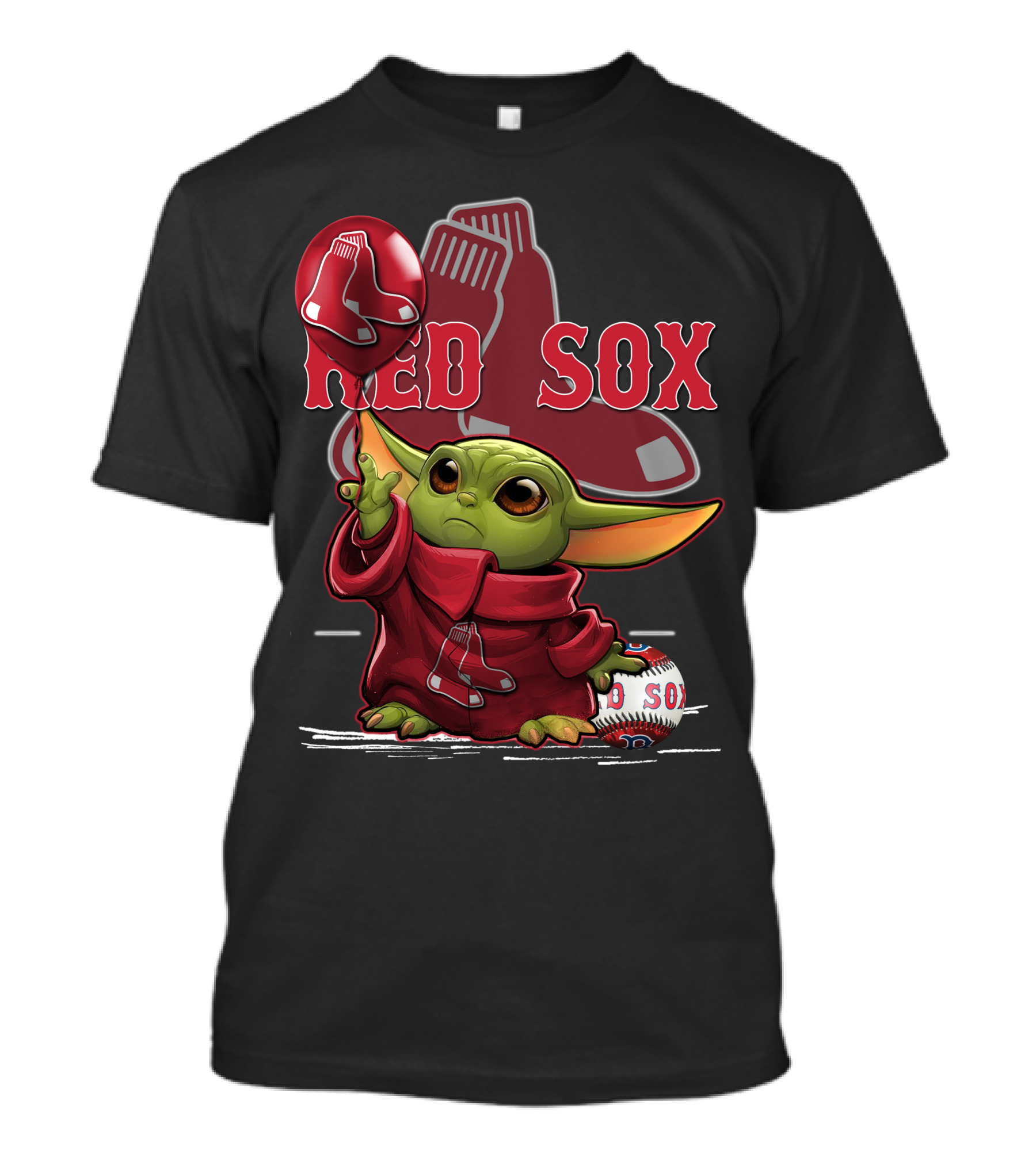 Baby Yoda Red Sox Baseball Magic T-Shirt