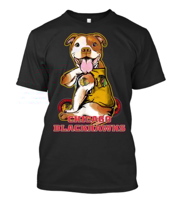 Chicago Blackhawks Pitbull Fan T-Shirt