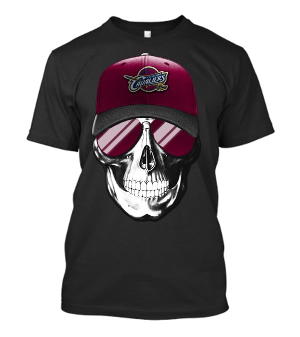 Cleveland Cavaliers Skull With Cap T-Shirt