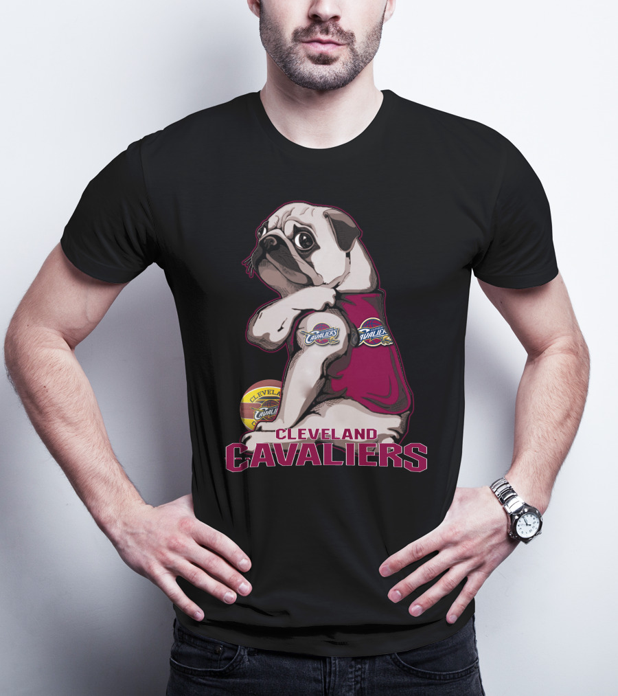 Cleveland Cavaliers Pug Basketball Team T-Shirt