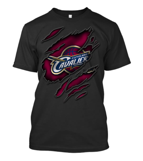 Torn Cleveland Cavaliers Basketball T-Shirt