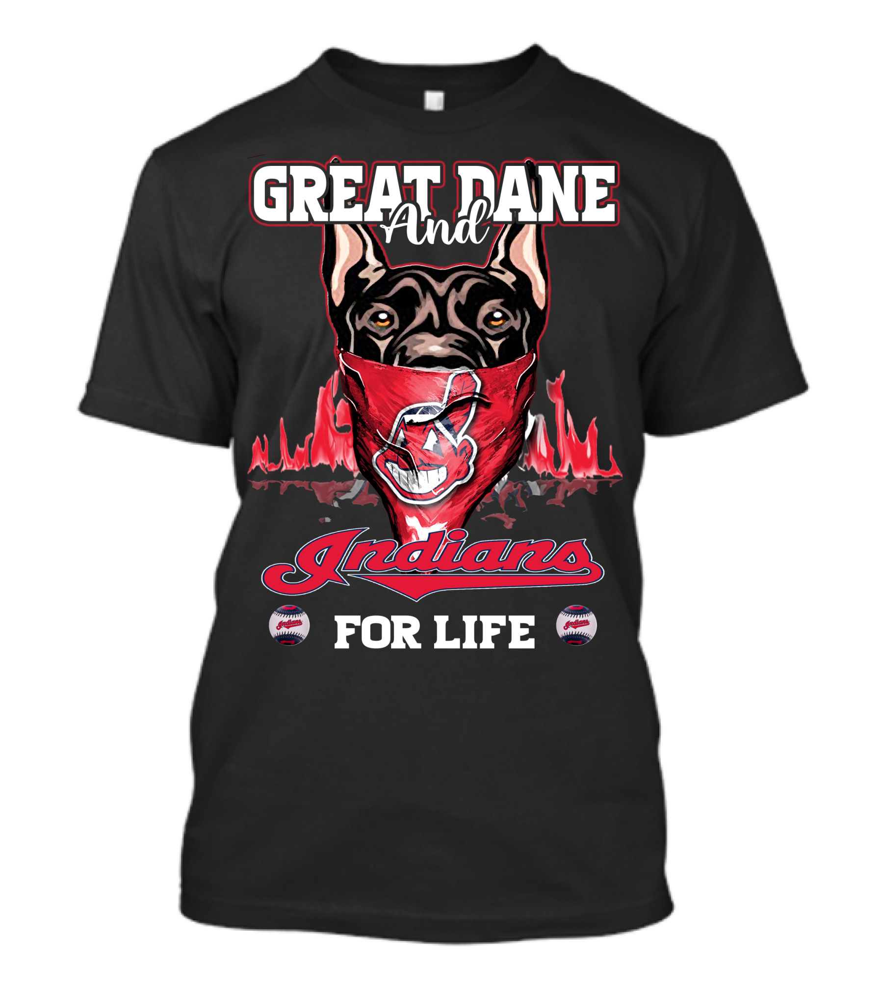 Great Dane And Indians For Life T-Shirt