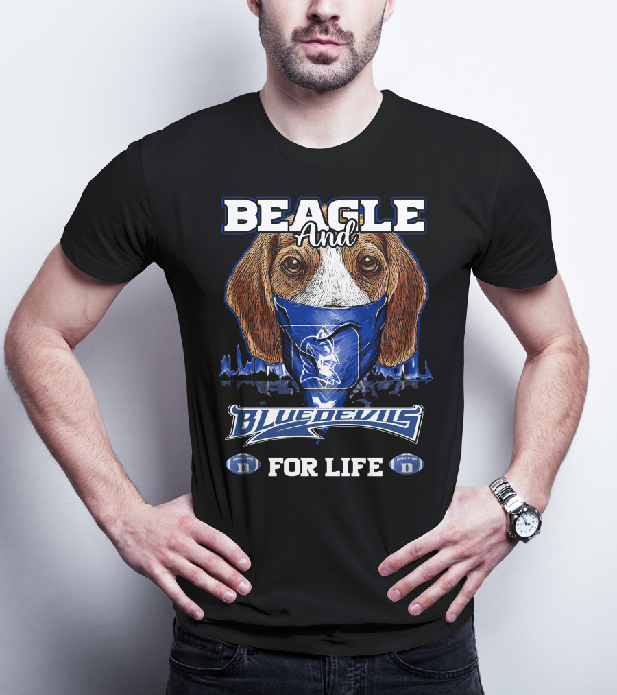 Beagle And Blue Devils For Life T-Shirt