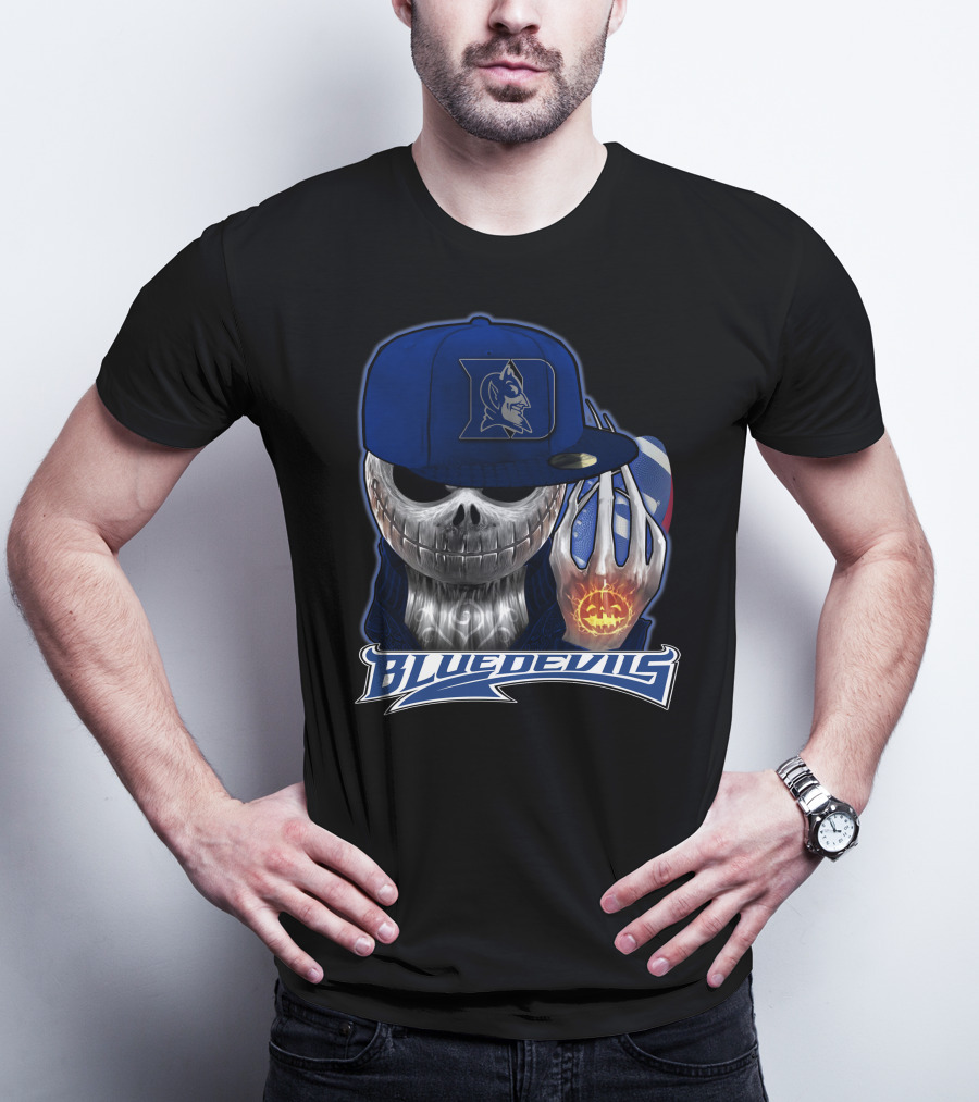 Blue Devils Jackskull Basketball Icon With Duke T-Shirt