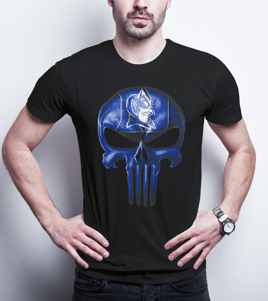 Skull Punisher Duke Blue Devils T-Shirt