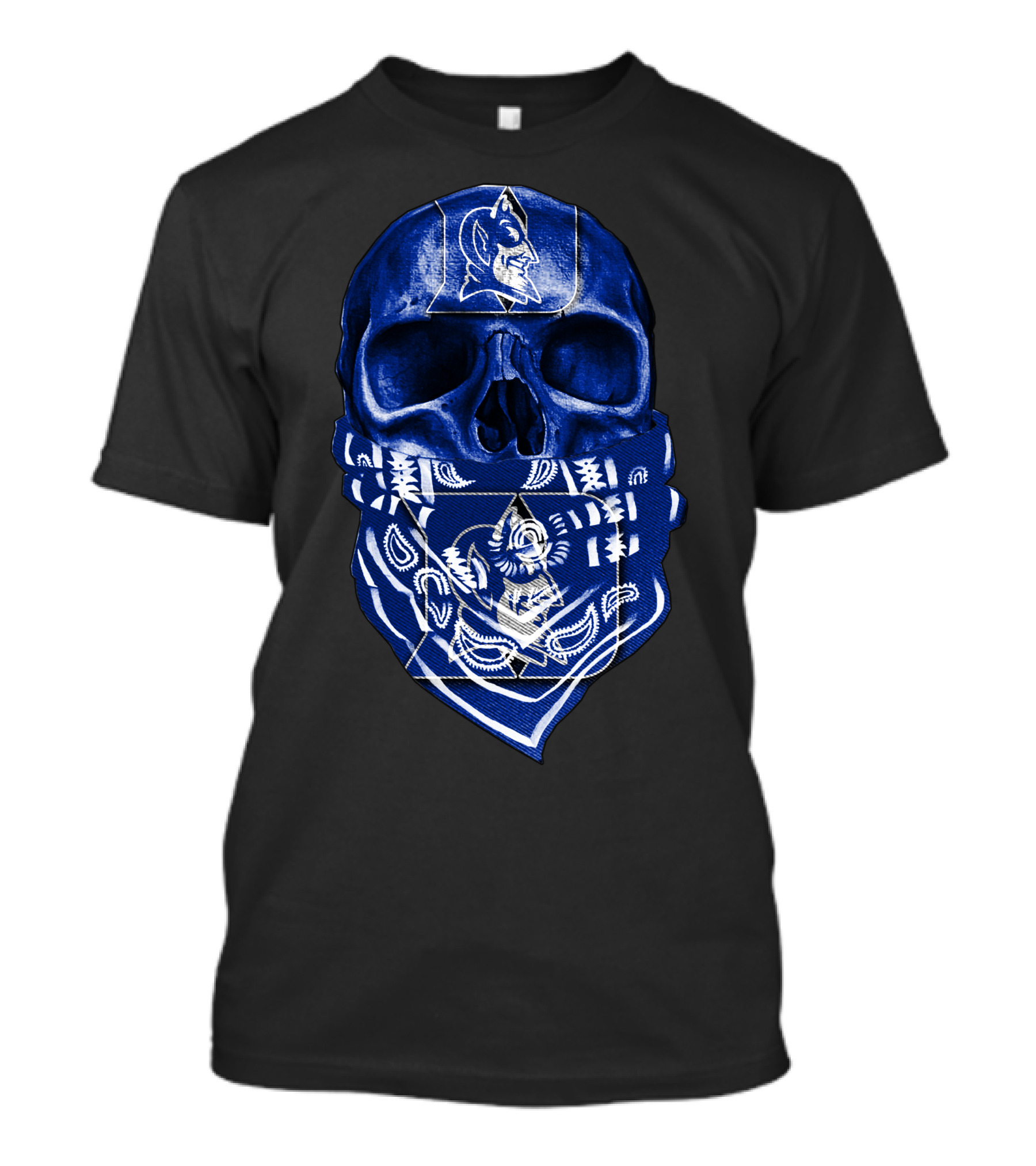 Skull Bandana Duke Blue Devils T-Shirt