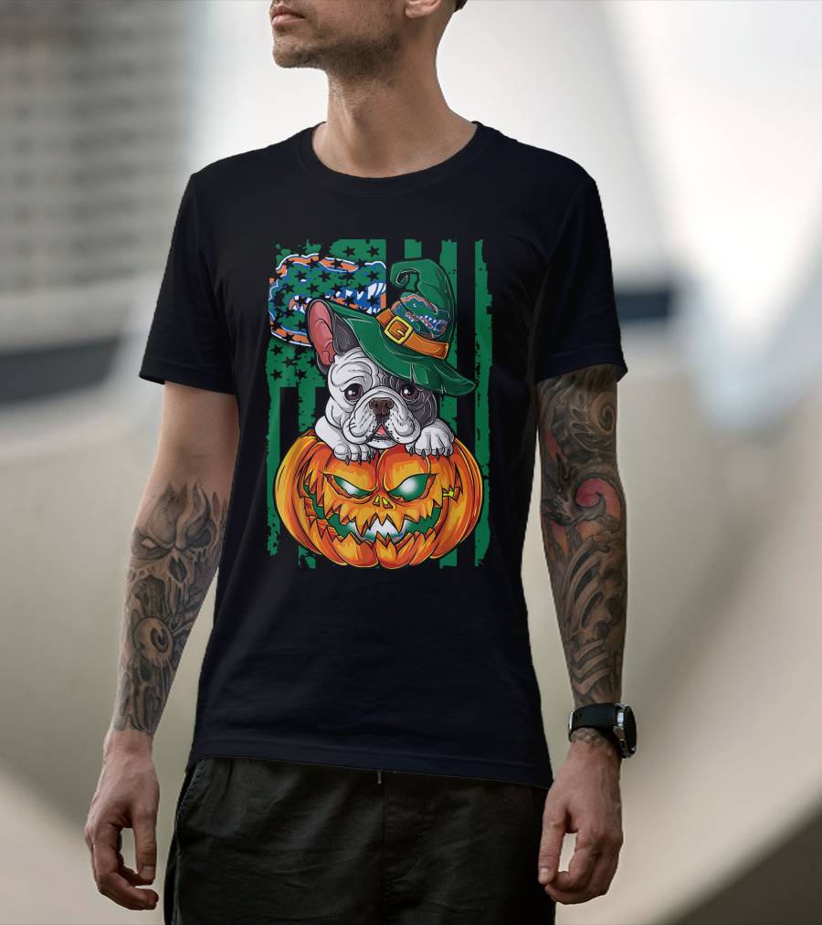 Hlw Bulldog Florida Gators Halloween Pumpkin T-Shirt