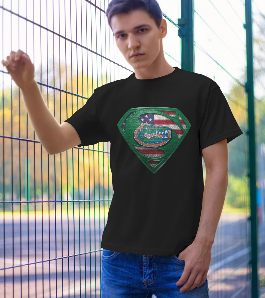 Florida Gators Super Logo American Flag T-Shirt