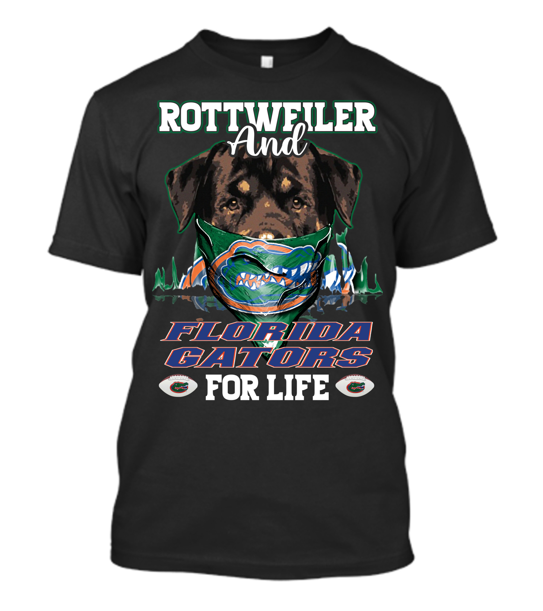 Rottweiler And Florida Gators For Life T-Shirt