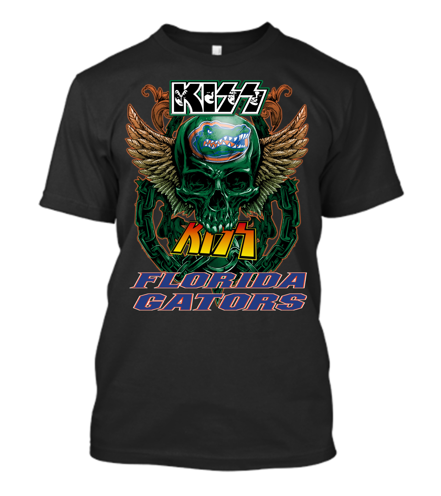 Kiss Florida Gators Skull Winged T-Shirt