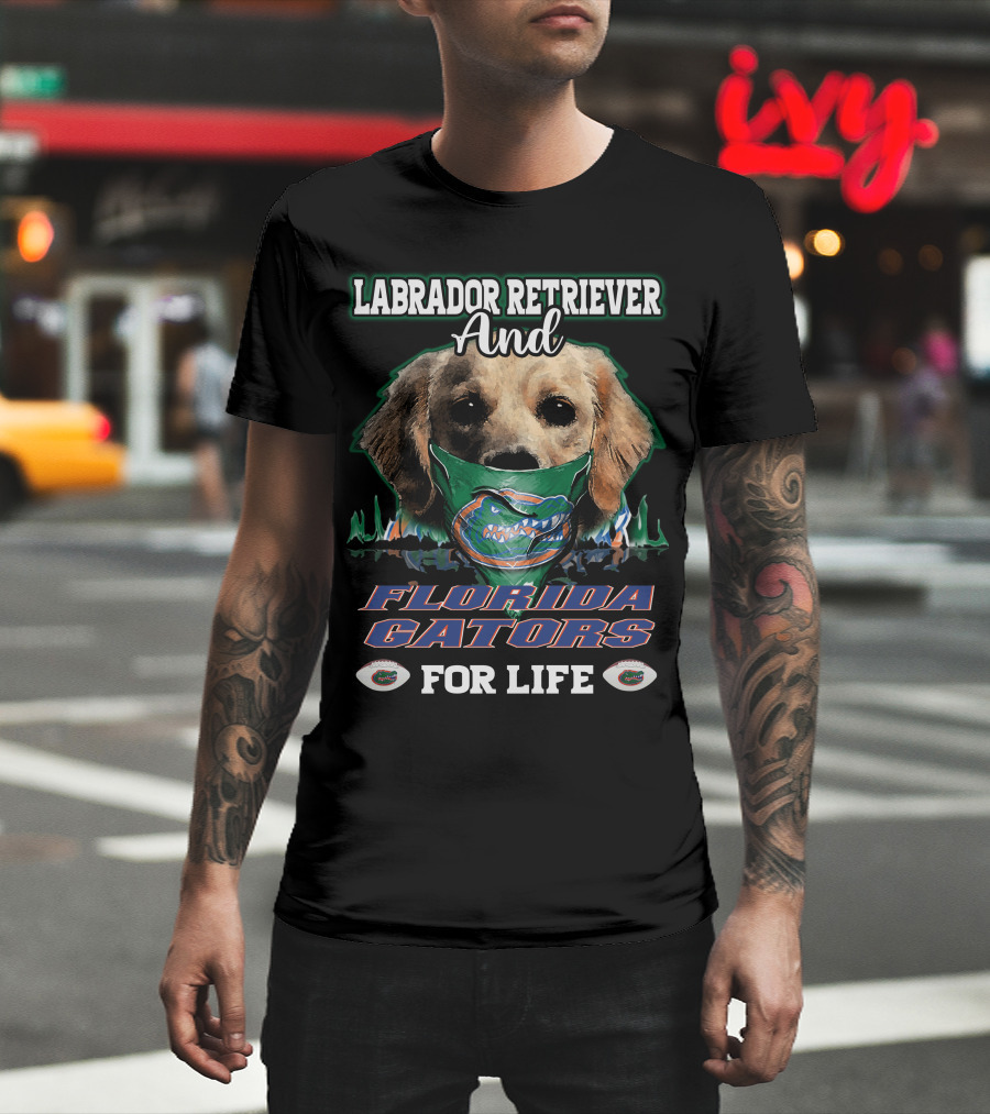 Labrador Retriever And Florida Gators For Life T-Shirt