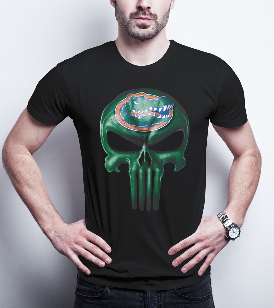 Florida Gators Skull Logo Hybrid T-Shirt