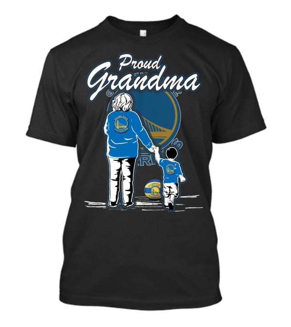 Proud Grandma Golden State Warriors Fan Family T-Shirt
