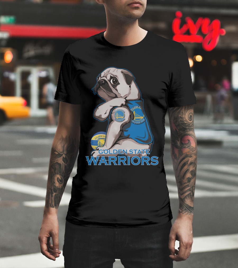 Pug Golden State Warriors Basketball Team Fan T-Shirt