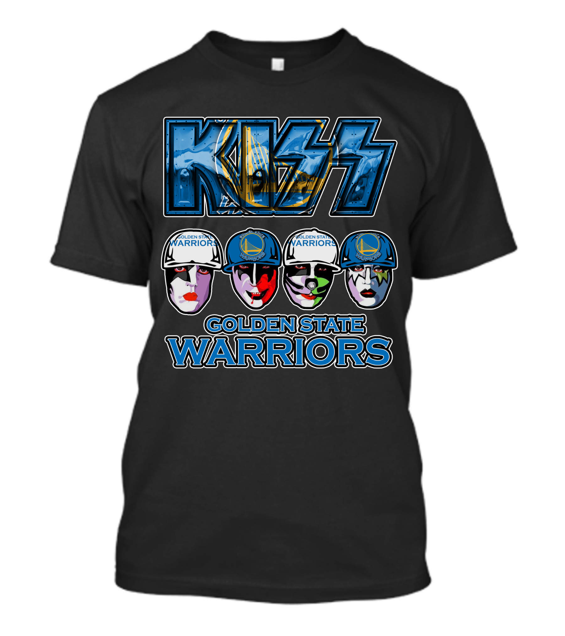 Kiss Golden State Warriors Tribute Faces T-Shirt