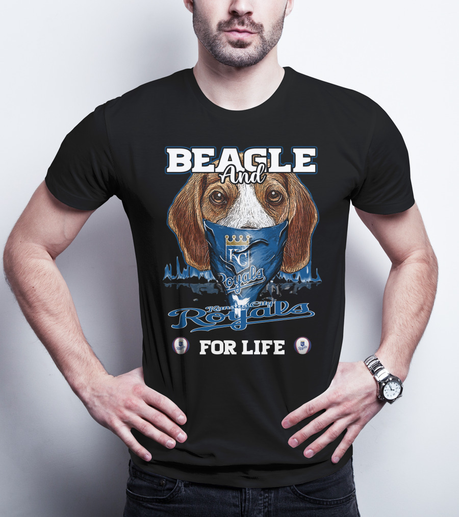 Beagle And Kansas City Royals For Life T-Shirt
