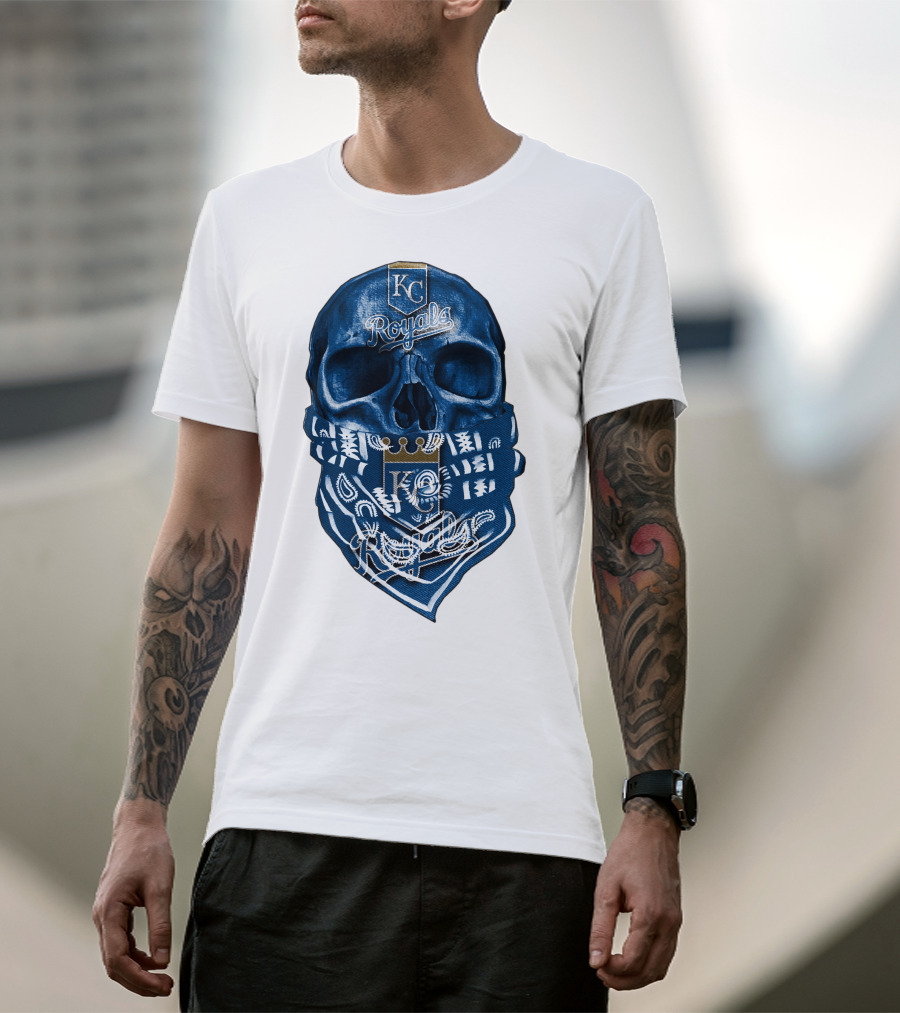 KC Royals Skull Bandana T-Shirt