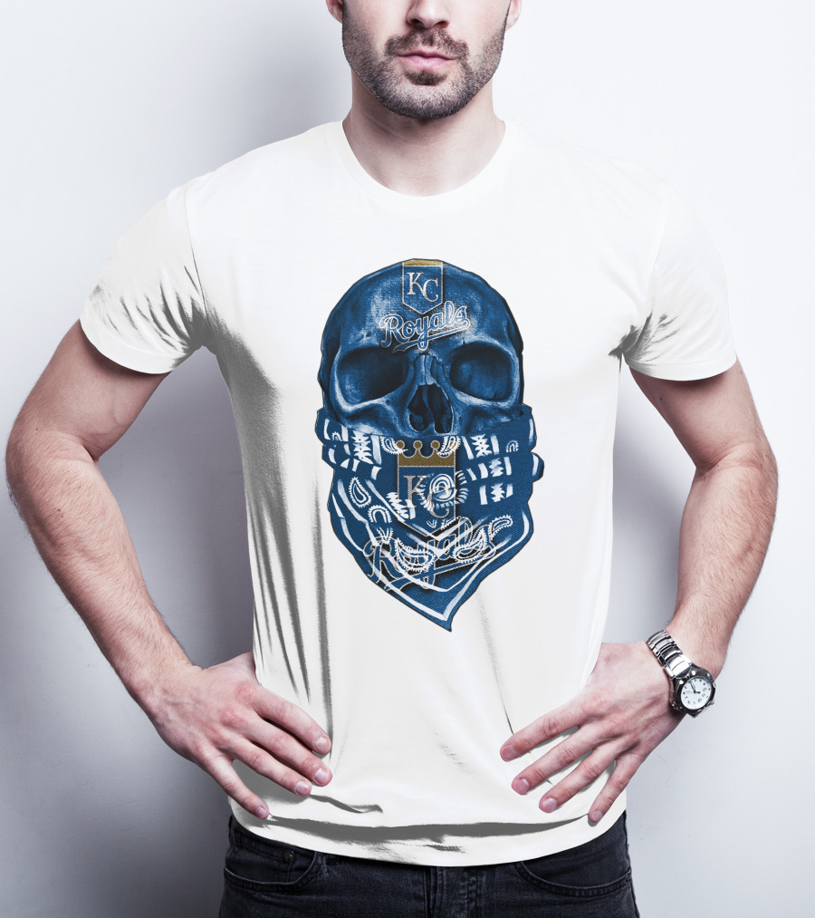 KC Royals Skull Bandana T-Shirt