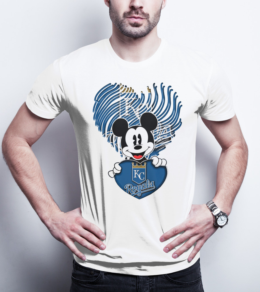 KC Royals Mickey Baseball T-Shirt