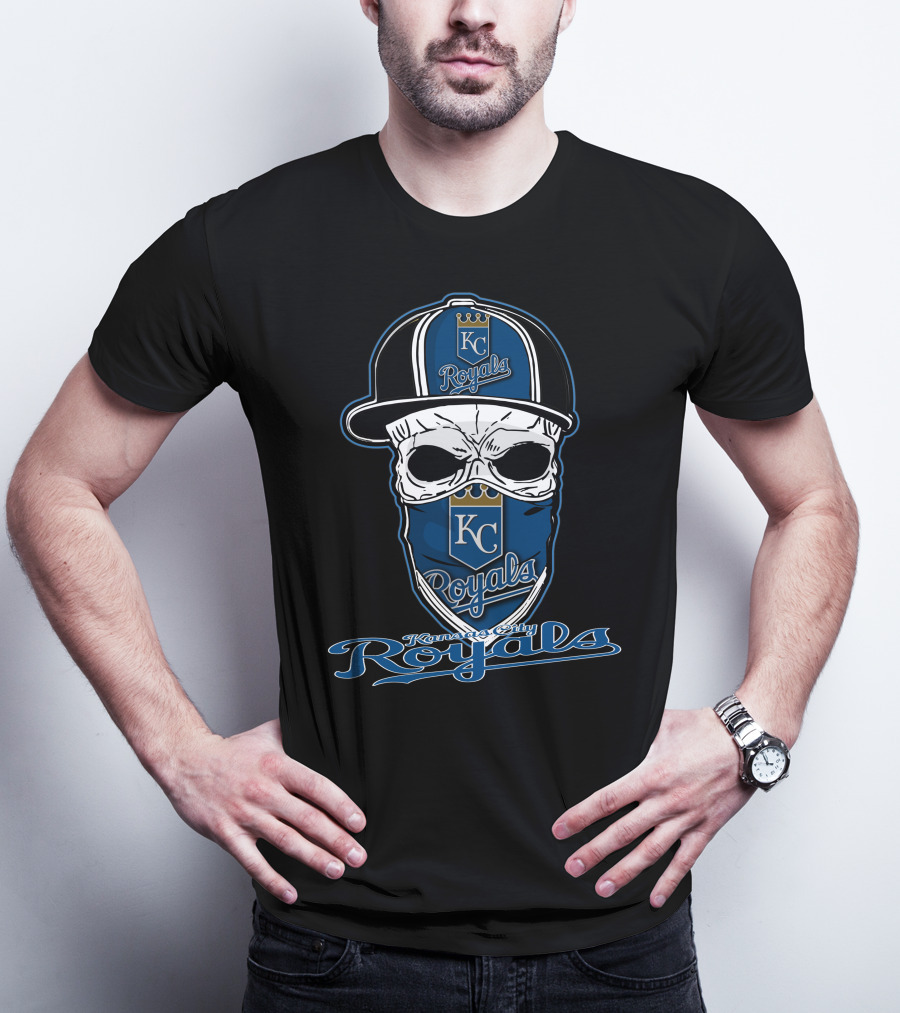 Kansas City Royals Skull Hat Logo Royals T-Shirt