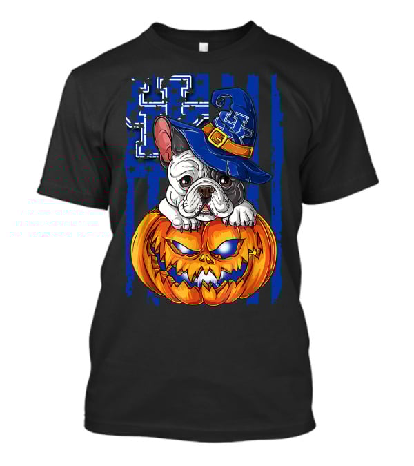 Hlw Bulldog Kentucky Wildcats Halloween Pumpkin Hat T-Shirt