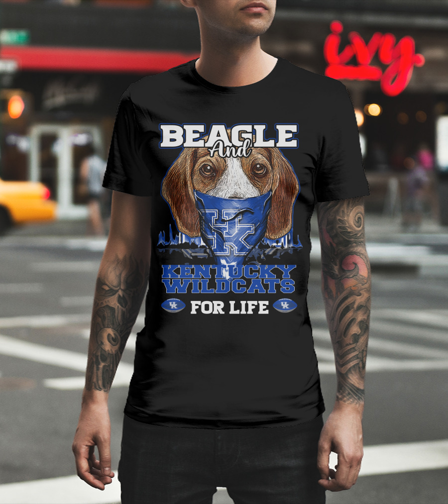 Beagle And Kentucky Wildcats For Life T-Shirt