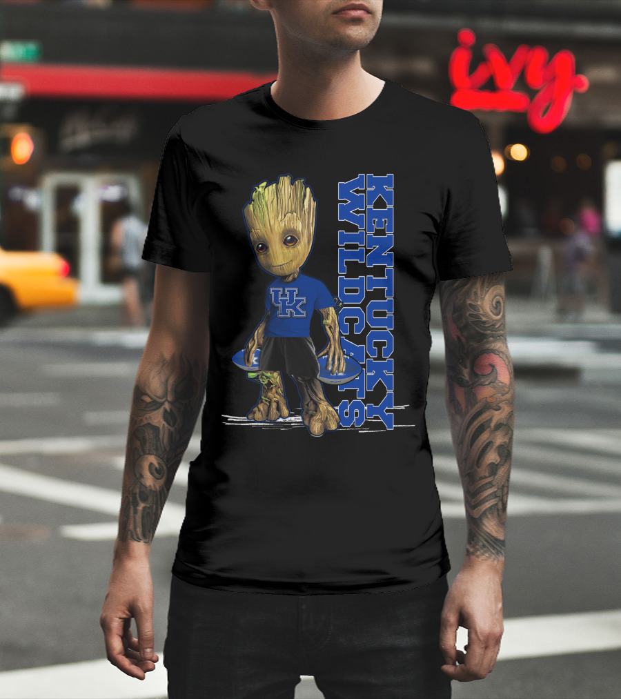 Groot Kentucky Wildcats UK Basketball Crossover T-Shirt