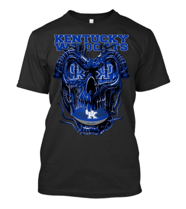 Kentucky Wildcats Dragonskull Football Helmet T-Shirt