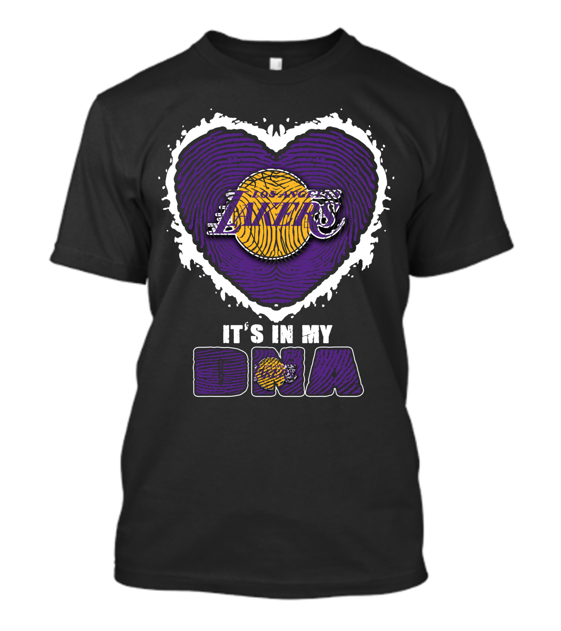 It's In My DNA Los Angeles Lakers Heart T-Shirt