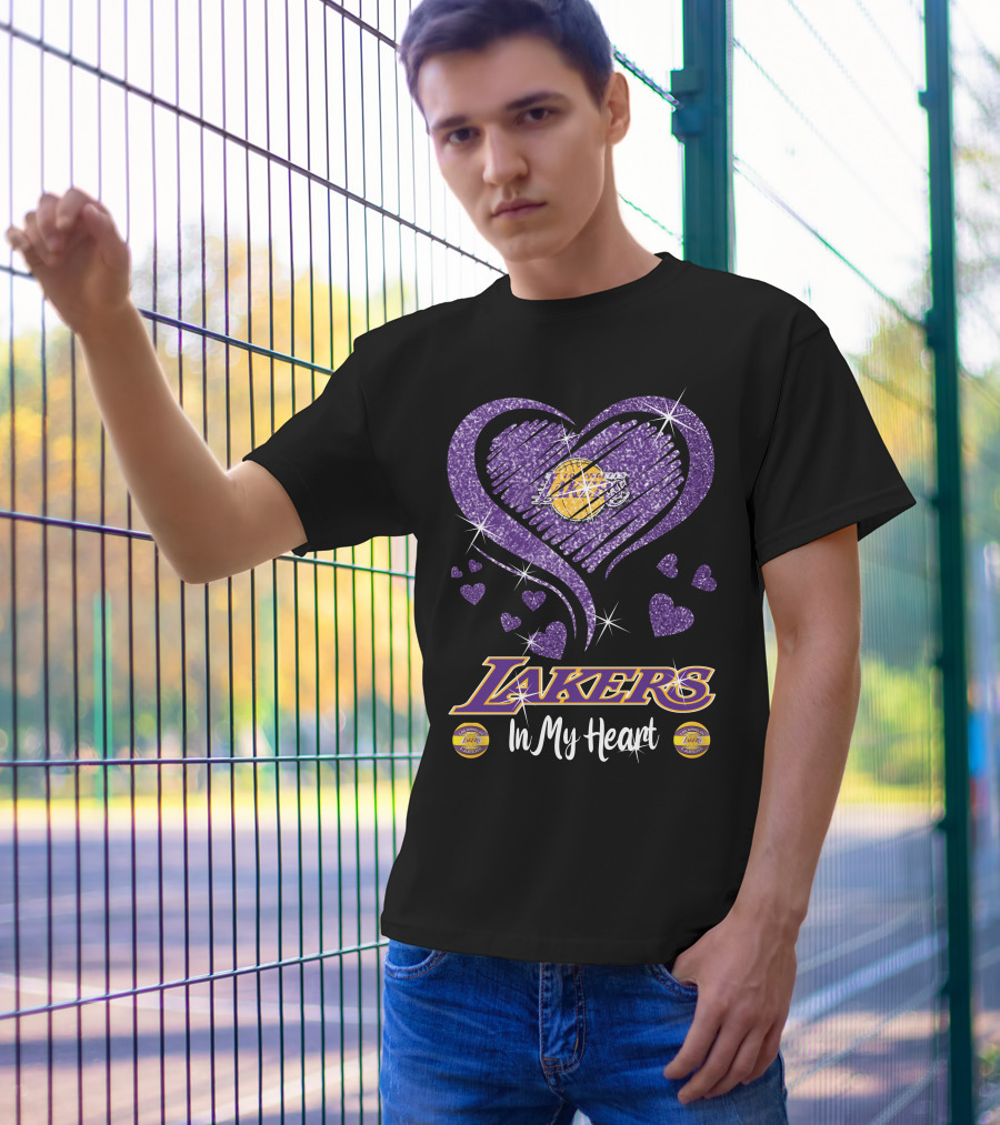 Lakers In My Heart Los Angeles Lakers T-Shirt