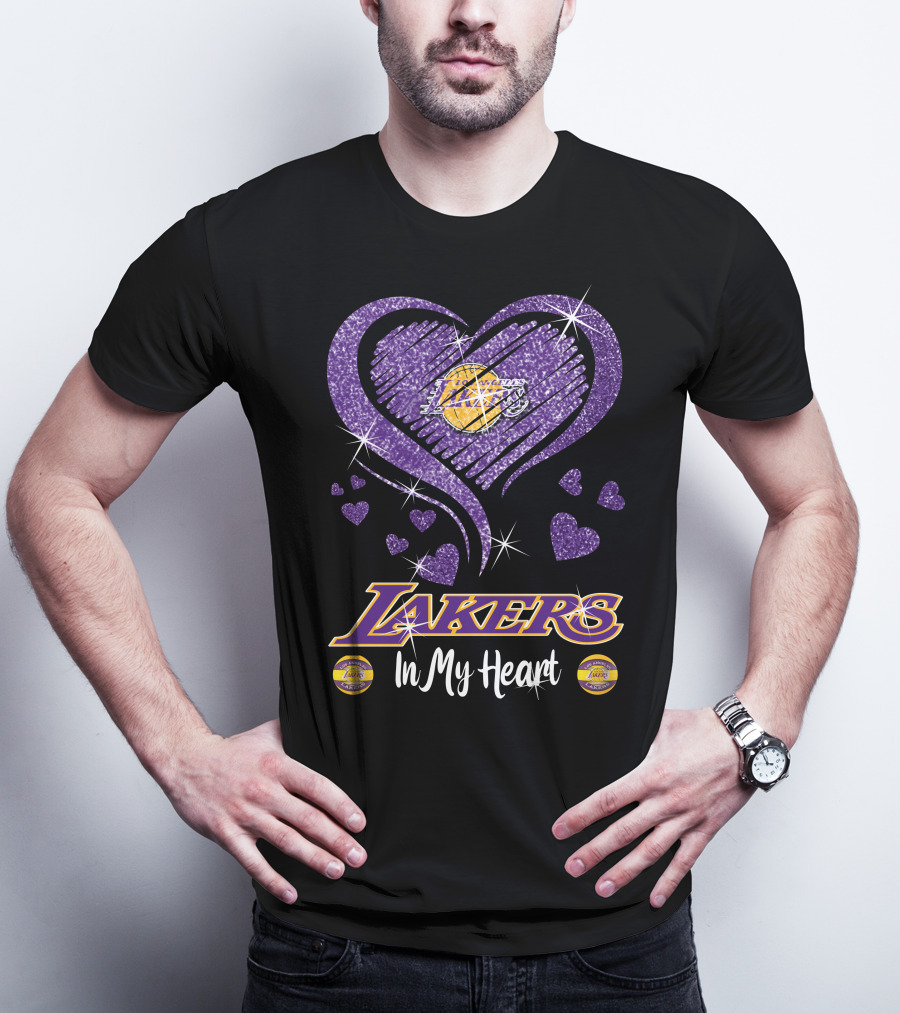 Lakers In My Heart Los Angeles Lakers T-Shirt