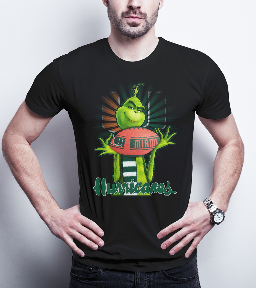 Grinch U Miami Hurricanes Football T-Shirt