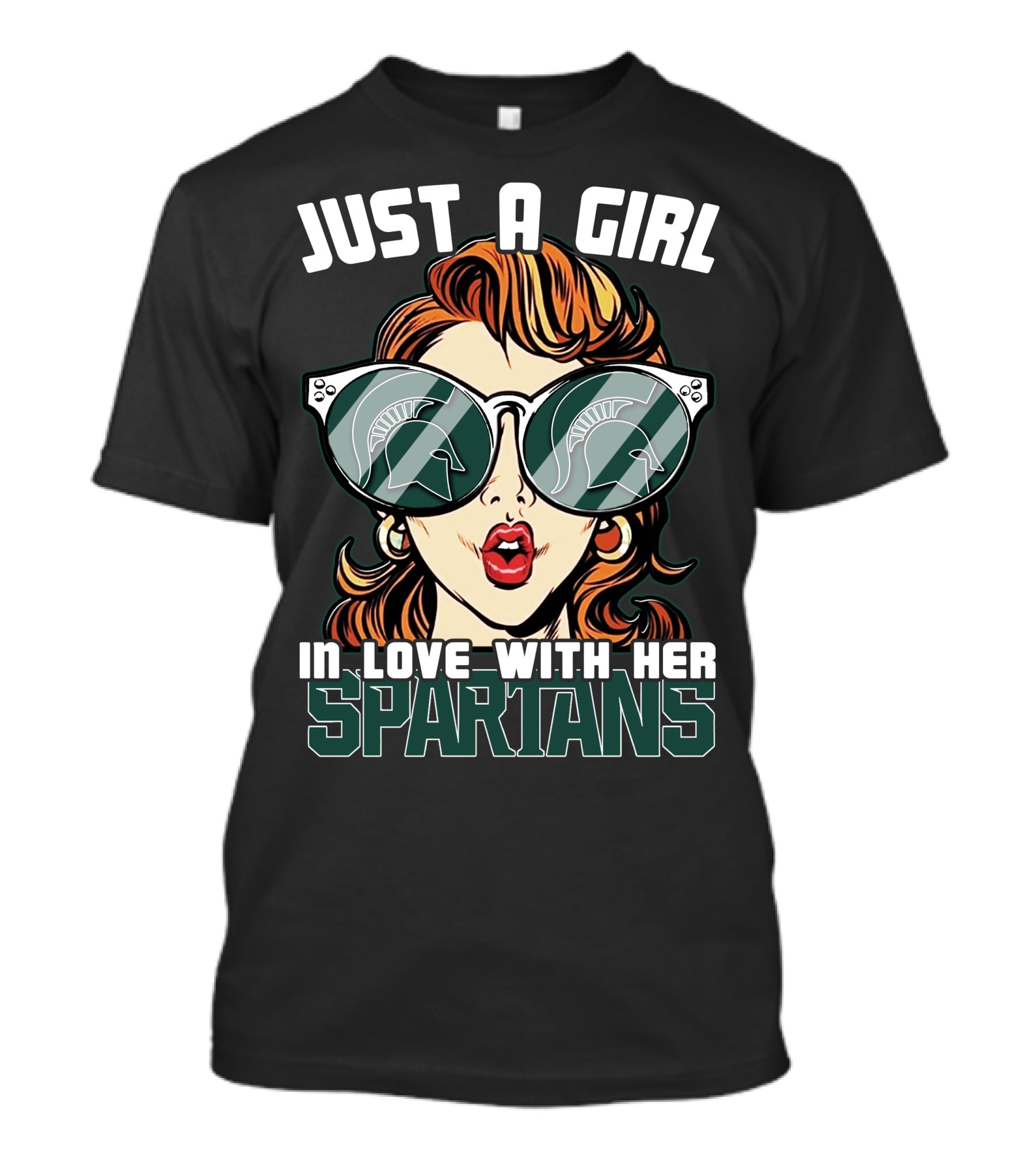 Just A Girl In Love With Her Michigan State Spartans T-Shirt
