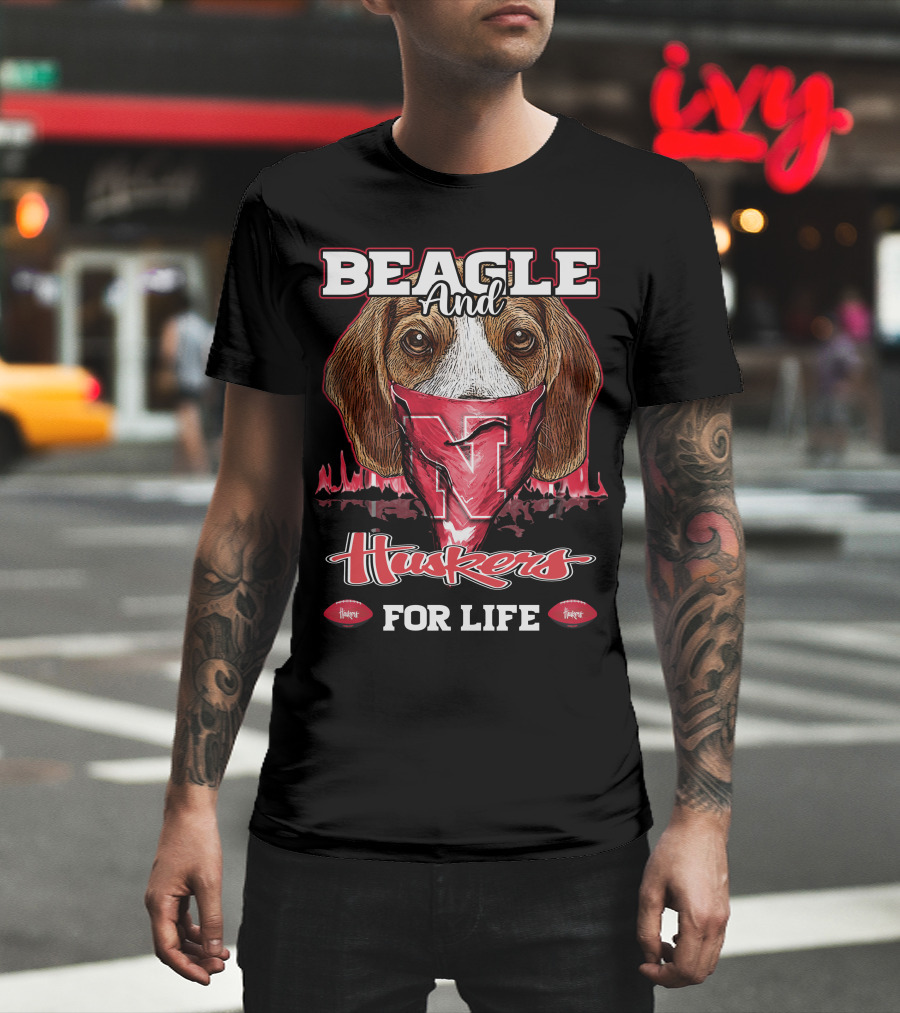Beagle And Huskers For Life T-Shirt