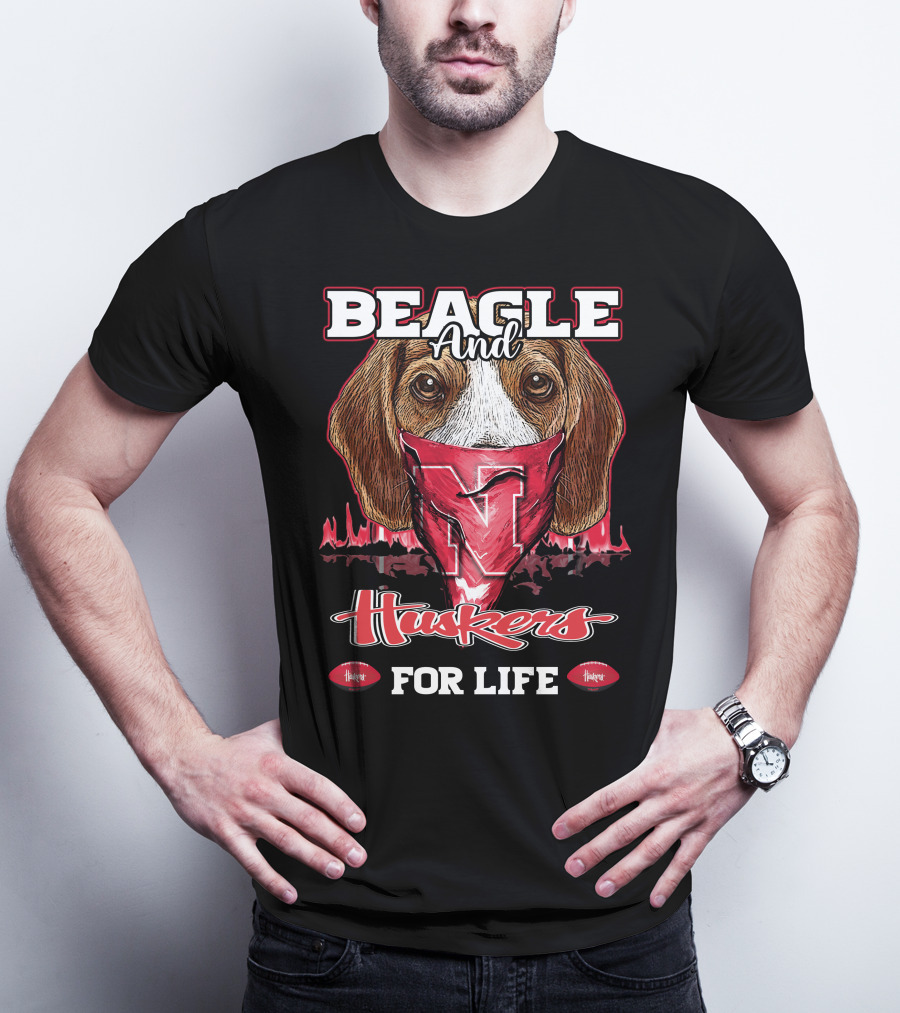 Beagle And Huskers For Life T-Shirt