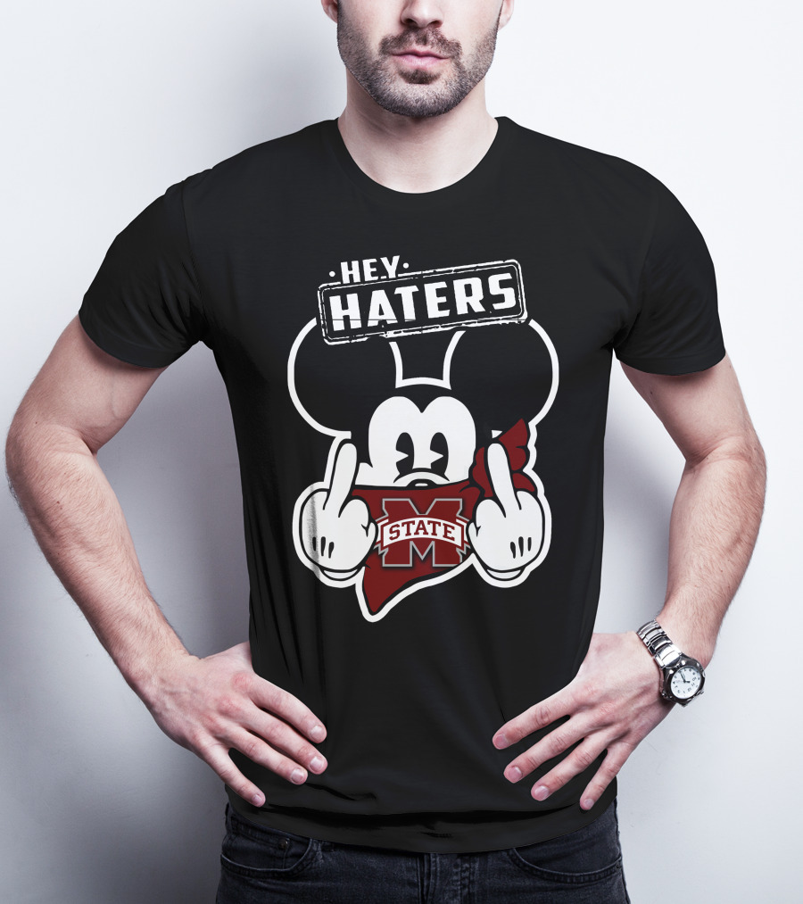 Hey Haters Mick Mississippi State Bulldogs T-Shirt
