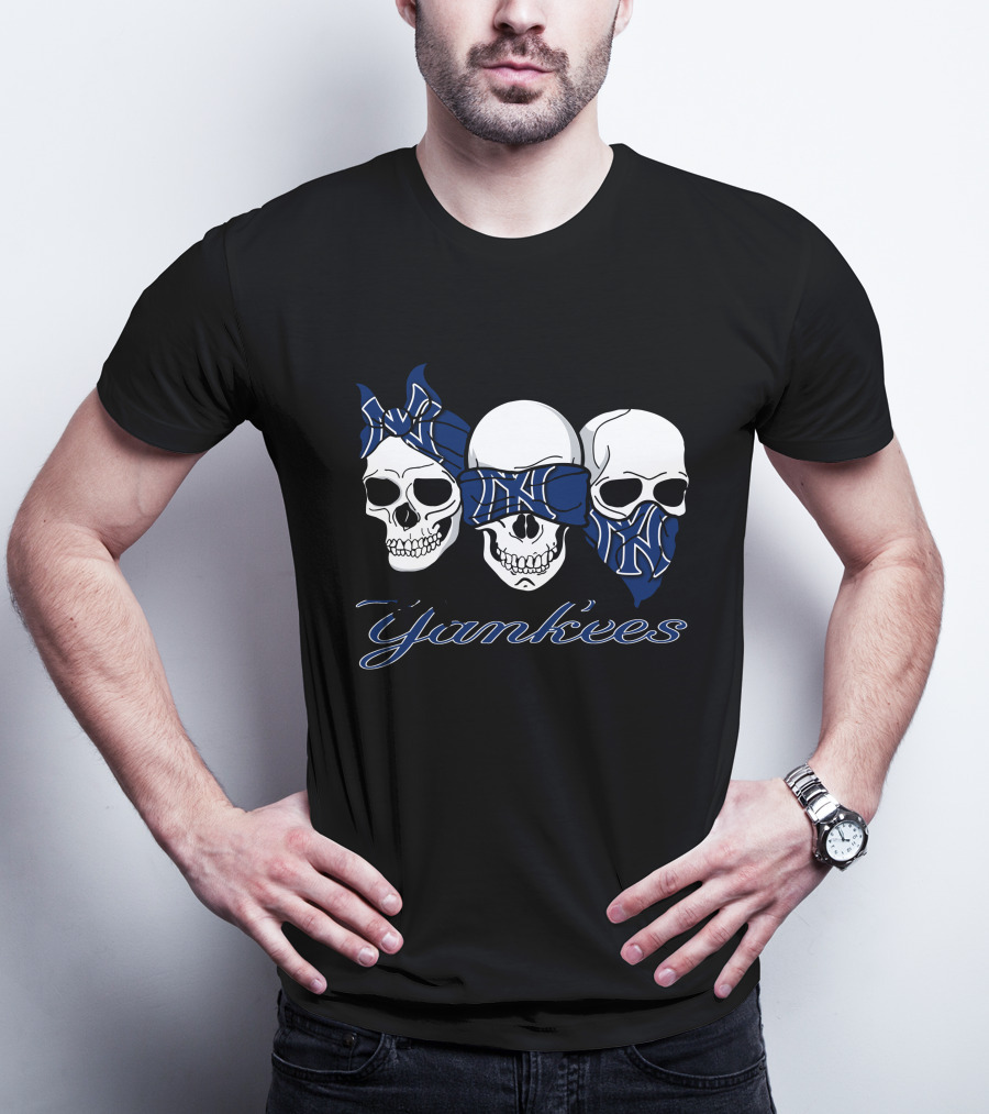 3 Skull Yankees Bandana T-Shirt