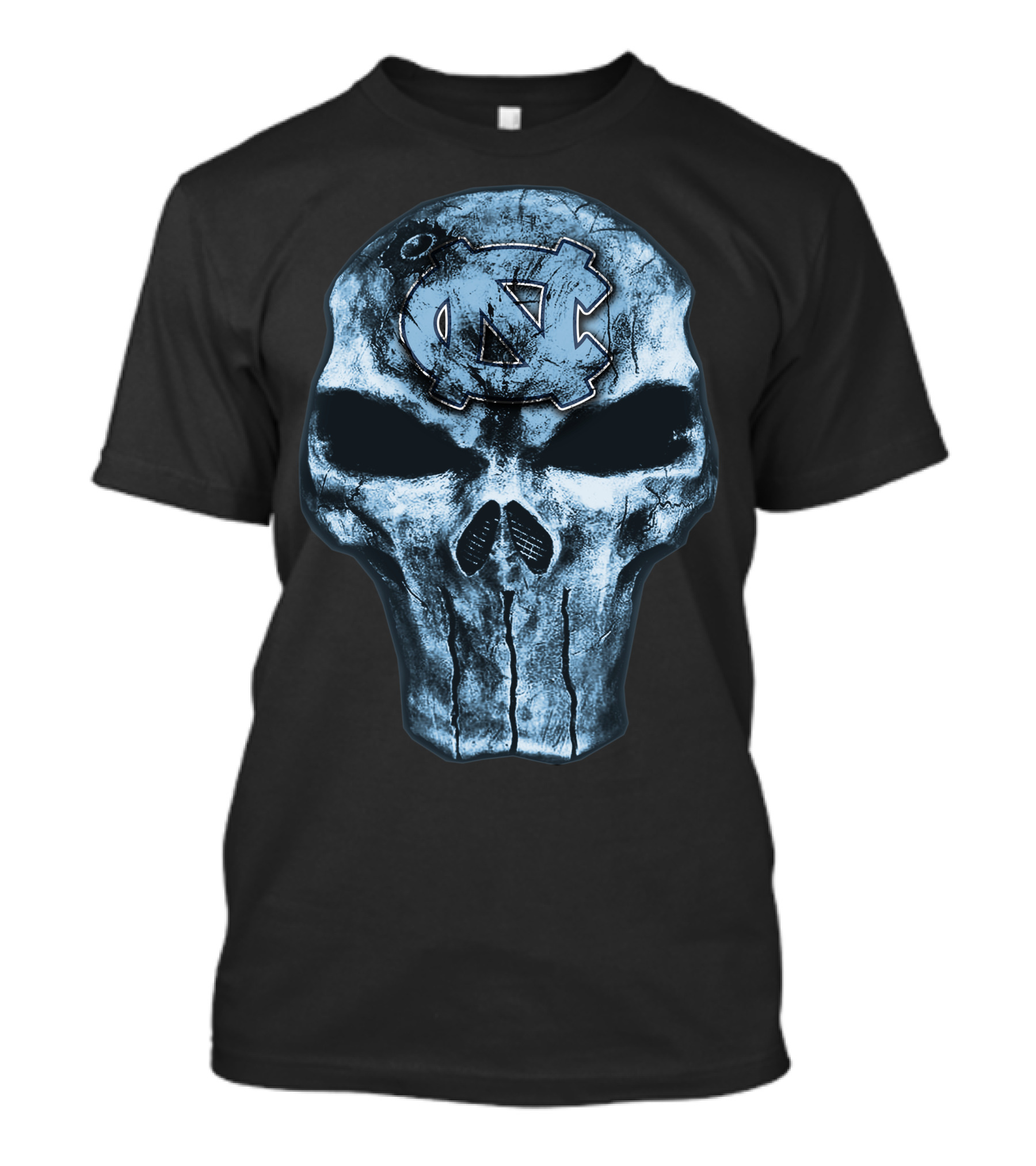 North Carolina Tar Heels Skull With UNC T-Shirt