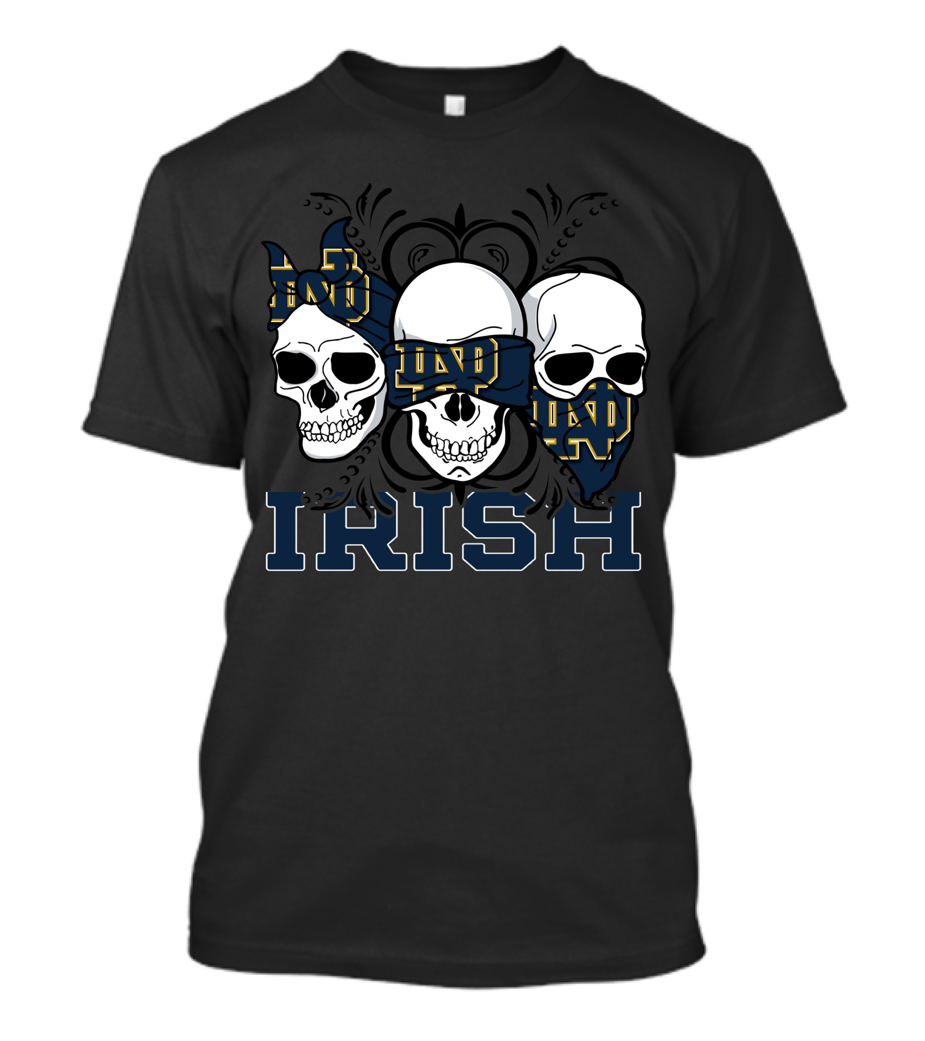 Notre Dame Fighting Irish Skull Trio T-Shirt
