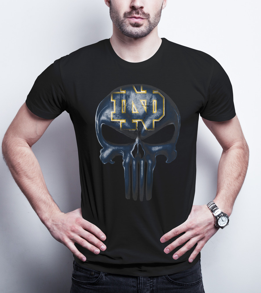 Notre Dame Fighting Irish Skull ND T-Shirt