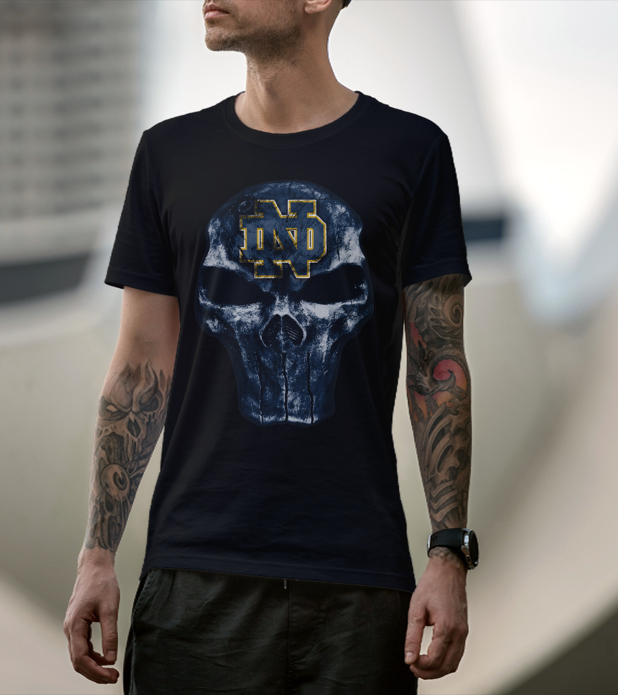 Notre Dame Fighting Irish ND Skull Emblem T-Shirt