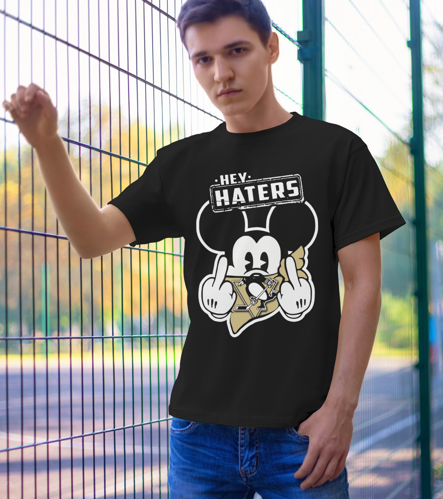 Hey Haters Mick Pittsburgh Penguins T-Shirt