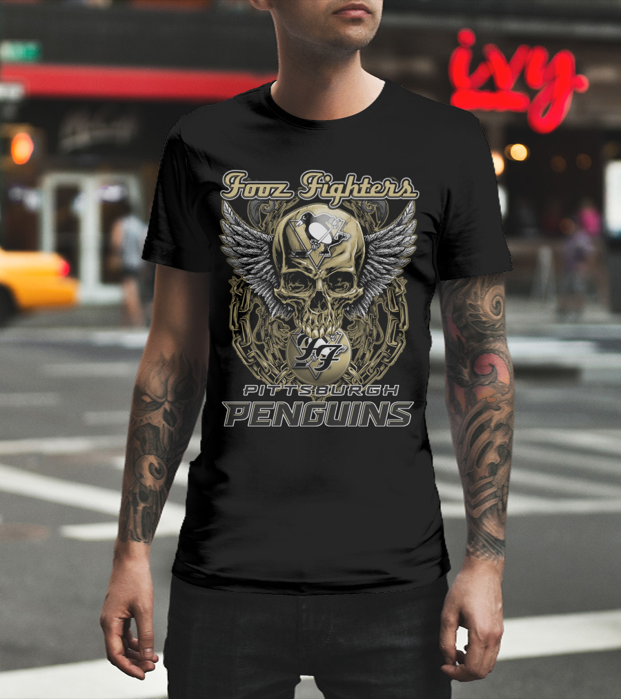 Fooz Fighters Pittsburgh Penguins T-Shirt