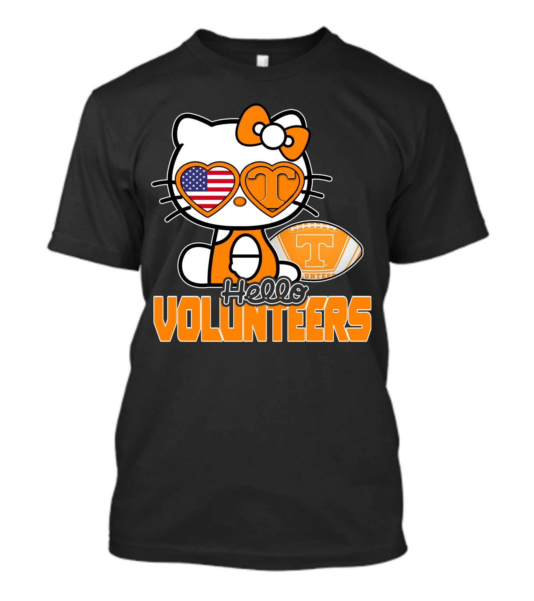 Hello Kitty Tennessee Volunteers Football USA T-Shirt