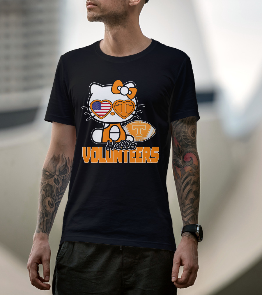 Hello Kitty Tennessee Volunteers Football USA T-Shirt
