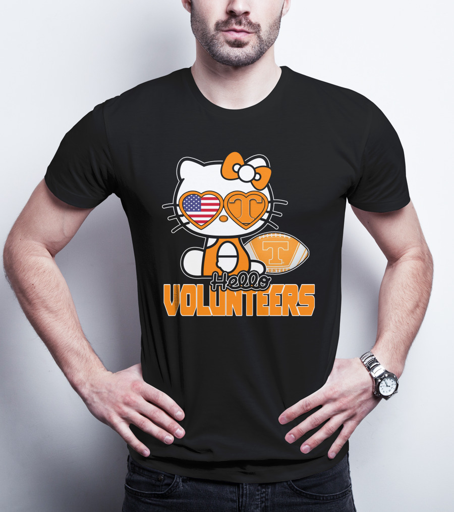 Hello Kitty Tennessee Volunteers Football USA T-Shirt
