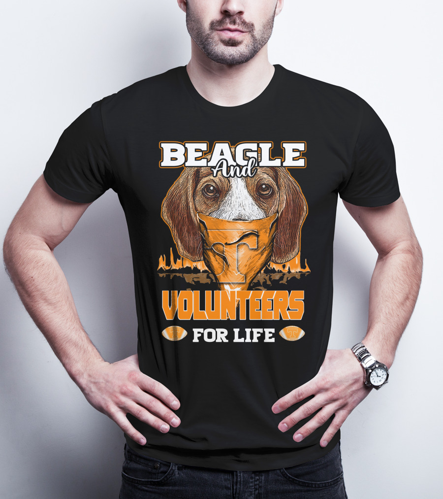 Beagle And Volunteers For Life Tennessee Volunteers T-Shirt