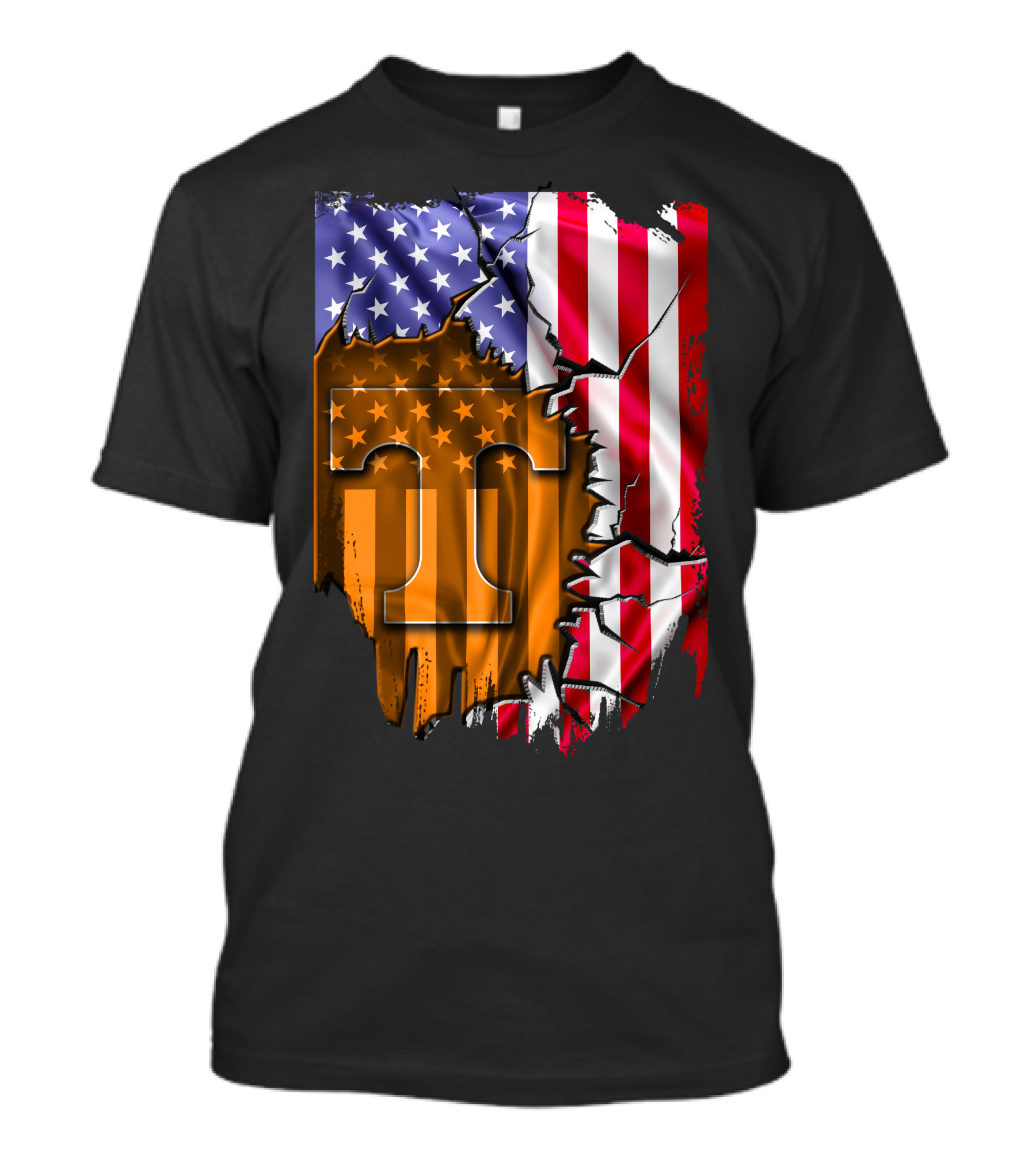 American Flag Tennessee Volunteers T T-Shirt