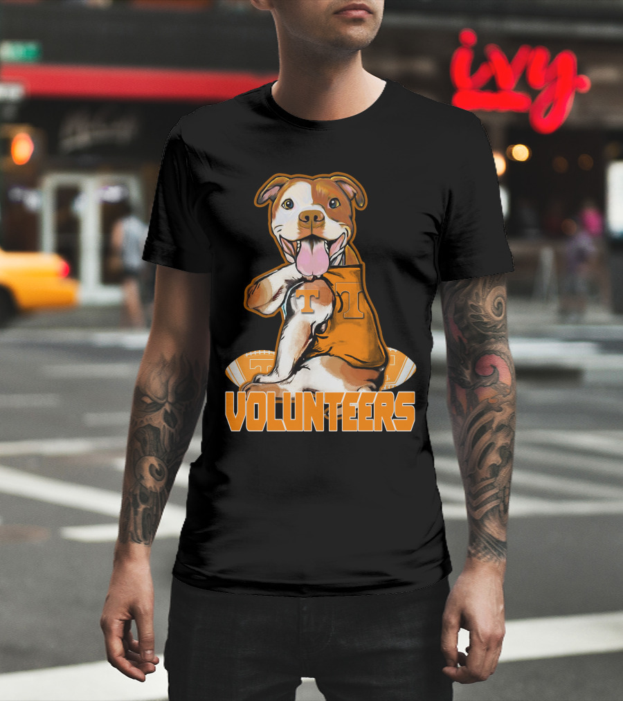 Pittbull Volunteers T-Shirt Tennessee Football T-Shirt