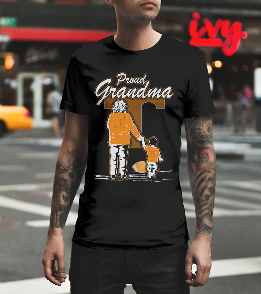 Proud Grandma Tennessee Volunteers Football T-Shirt